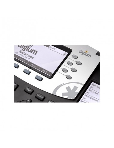 Digium 1TELD071LF Phone, D70 6-Line SIP with HD Voice, NO POWER SUPPLY